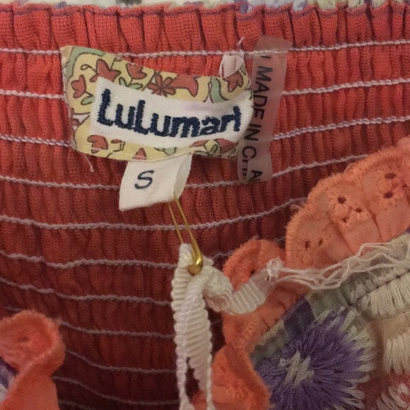 Lulumari | Tops | Nwt Lulumari Embroidered Tiered Tank Top S | Poshmark